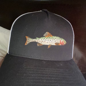 10 Freshwater Painted Fish Iron-on Cotton Fabric Appliques for DIY ...