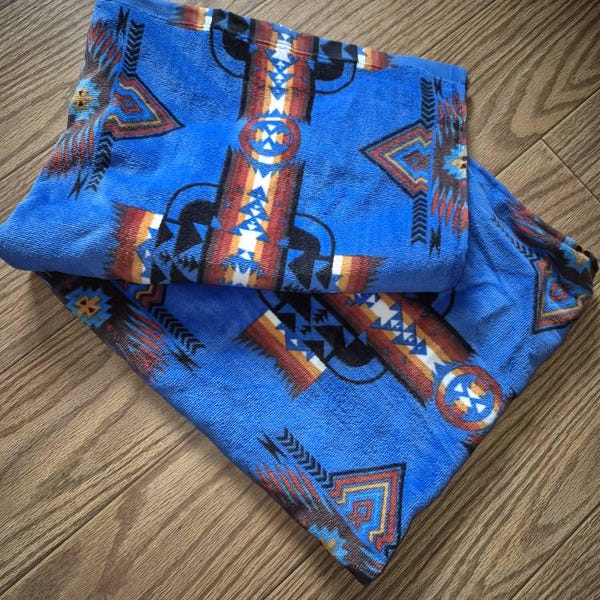 Native American Style Design Super Soft Plush Reversible Full Size ...