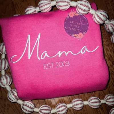 Mama Machine Embroidery Font BX Font Embroidery Design 5 - Etsy