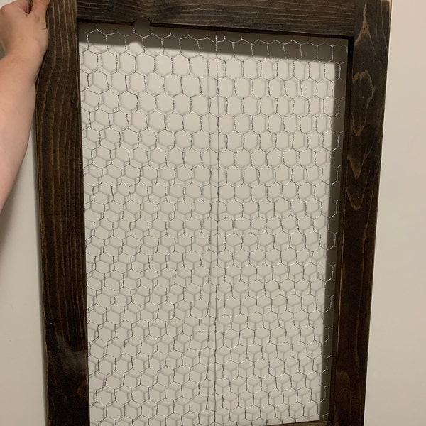 Farmhouse Chicken Wire Frame: Photo Display, Memo Board, Organizer - Etsy
