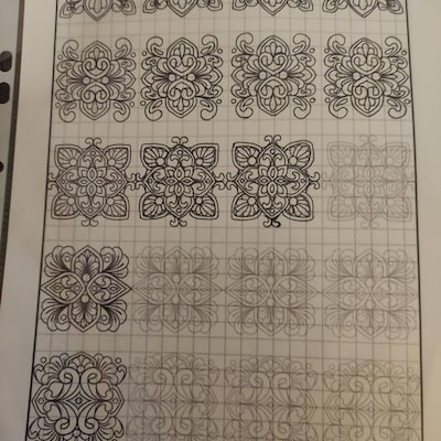 Square Mandala Pattern Sheets 25 , Mandala Practice Sheets,digital ...