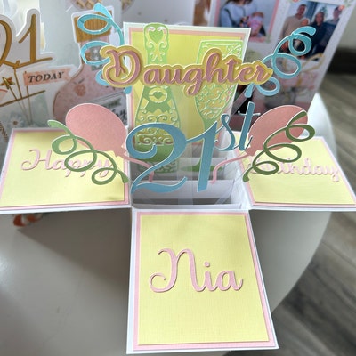 Personalised Exploding Photo Box Card, Unique Surprise Love Heart Box ...