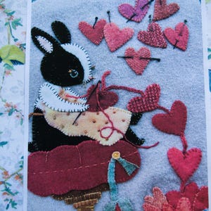 Forget Me Not Delivery Wool Appliqué Embroidery DIGITAL Download PDF ...