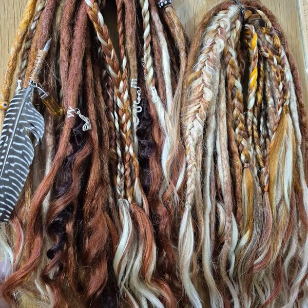Ombre Brown to Blonde Single Ended,rustic Smooth Whispy Long Petite ...