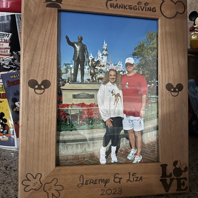 Personalized Picture Frame, 5x7, Custom Gift, Disneyland, Disneyworld ...