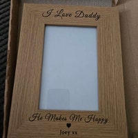 Personalised Our First Christmas Together Wood Photo Frame, 1st ...