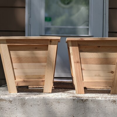 Slatted Three Picket Planter Plans, Fence Picket Planter Plans, Garden ...