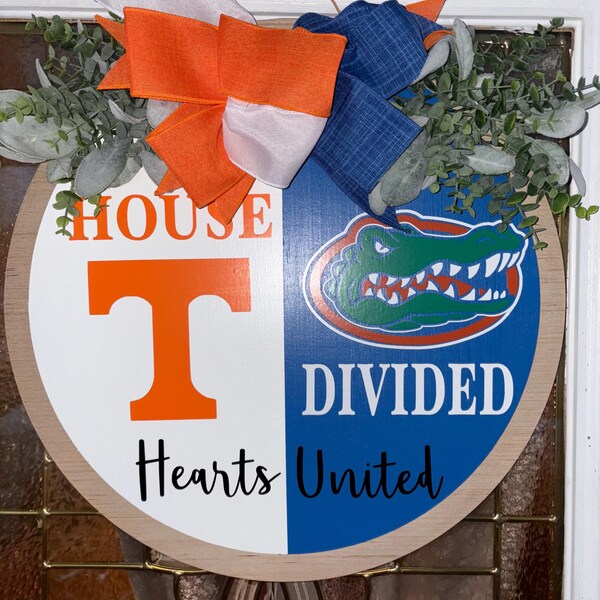 House Divided Door Sign | House Divided Sign | House Divided Wreath ...