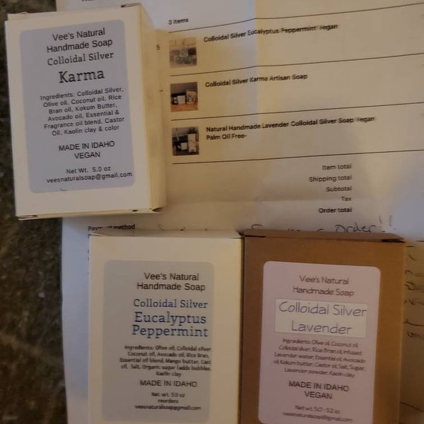 Handmade Colloidal Silver Soap - Natural - Vegan - Etsy