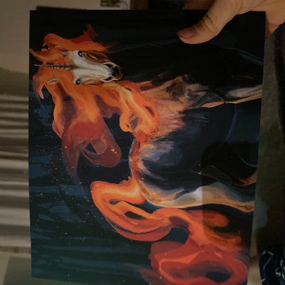 Fire Dog Bul-gae Korean Mythology Fantasy Art Print - Etsy UK