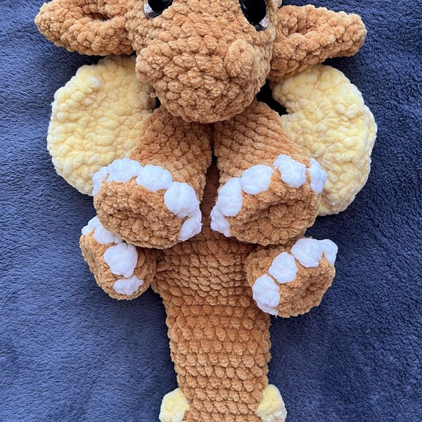Cato the Dragon Snuggler/lovey Amigurumi Crochet Pattern - Etsy Canada