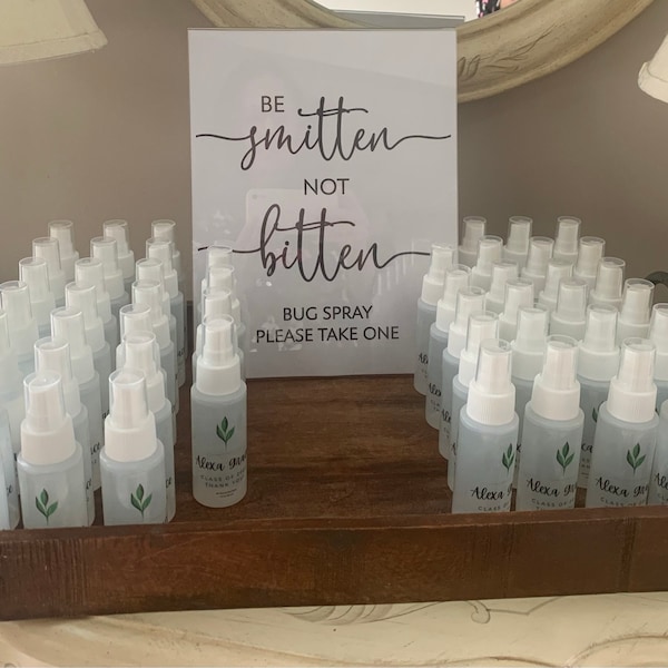 Bulk Wedding Bug Spray Party Favors | Bottles Arrive Filled With Label ...