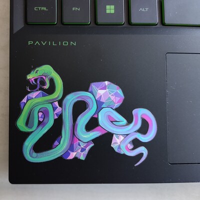 Snake Precious Stone Matte Holographic Sticker Waterproof Matte Sticker ...