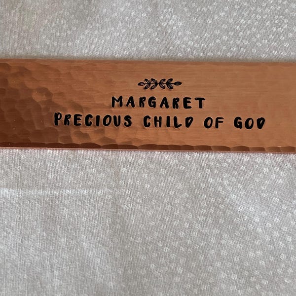 Hand Stamped Metal Labels, Custom Personalized Tags - Etsy