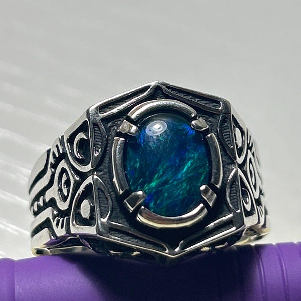 Amethyst Ring fay Amethyst Engagement Ring Flower Ring Antique Ring for ...