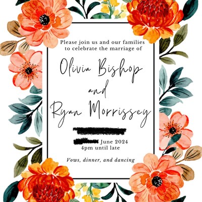Wave Bridal Shower Invitation, Curve Modern Bridal Shower Invite, PINK ...