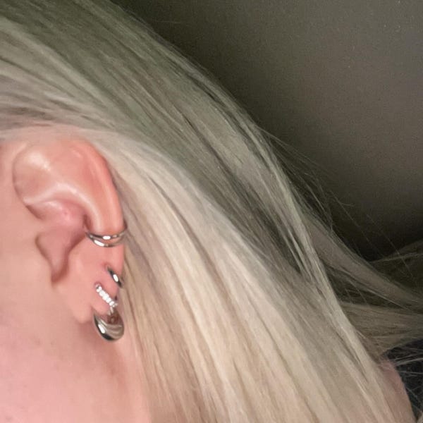 Solid Double Conch Clicker Hoop, Nose Ring, Septum Hoop, Hoop Earring ...