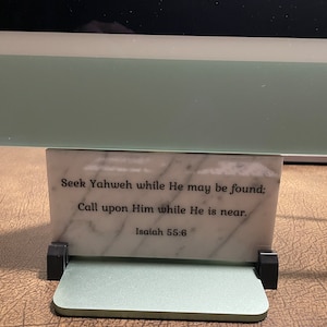 Chef Desk Sign Chef Name Plate Marble Stone Desktop Name and Title Sign ...