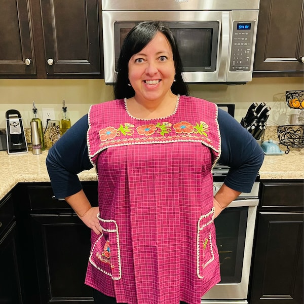 Mandil Mexicano Traditional Mexican Kitchen Apron Cooking Cleaning ...