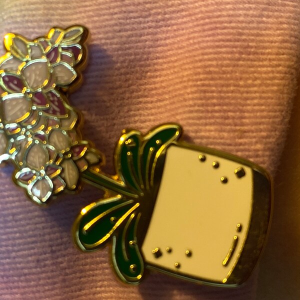 Pot of Orchids Enamel Pin Houseplant Enamel Pin - Etsy