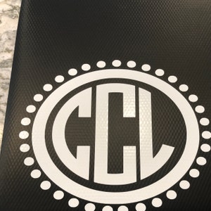 Monogram Laptop Decal Monogram Laptop Sticker Monogram - Etsy