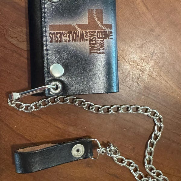 Chain Wallet-personalized for Free With Initials-names-graphics or ...