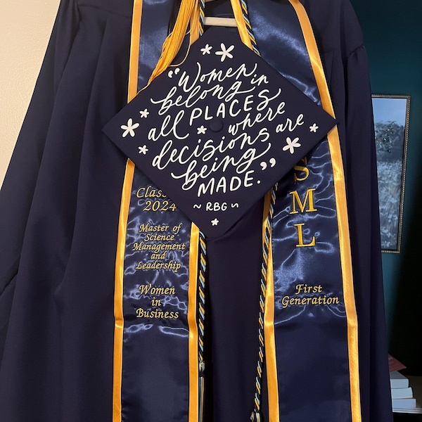 1 Peter 1:6 Graduation Cap Vinyl Decal, Handlettered Modern Calligraphy ...