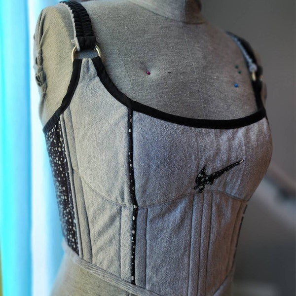 Romantic Corset Sewing Pattern With Straps, Adjustable Lacing at Back ...