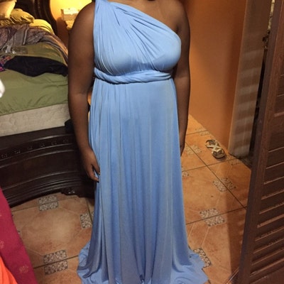 Bridesmaid Dress, Navy Infinity Dress Convertible Dress, Navy Blue Maxi ...
