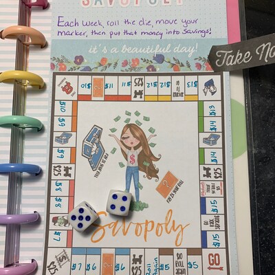 Savopoly Board Printable Budget Game - Etsy