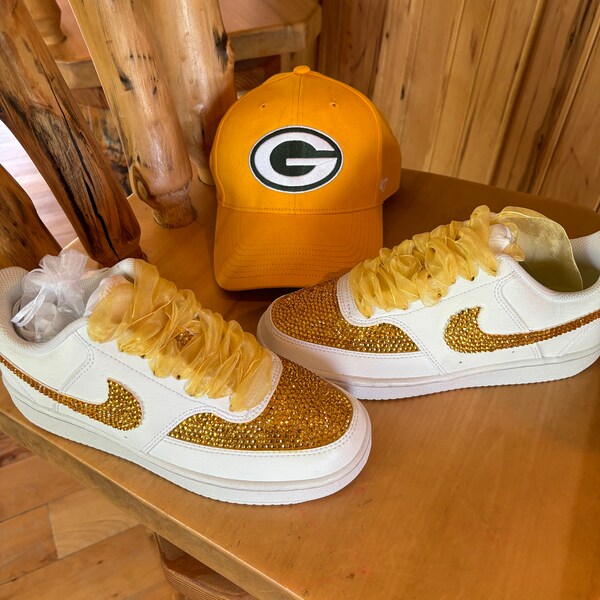 Custom Bling Nike Court Shoes, Wedding Rhinestone Shoes, Hand Placed ...