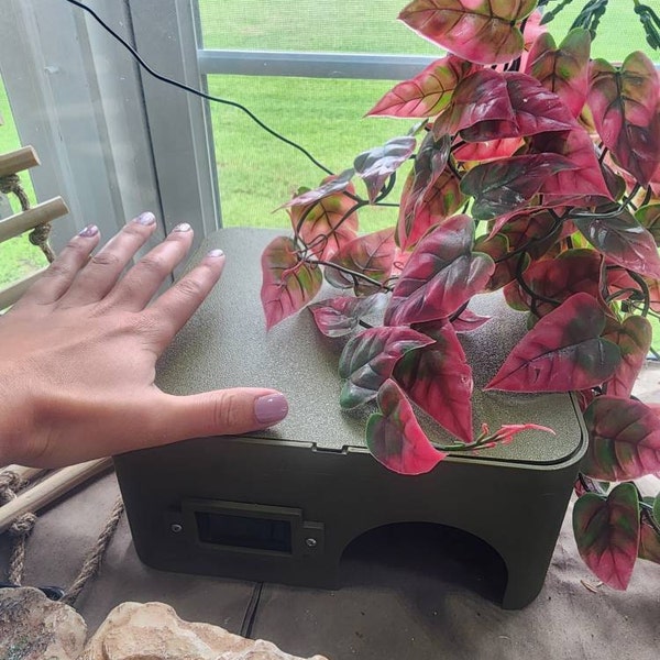 Reptile Humid Hide With Thermometer/hygrometer - Etsy