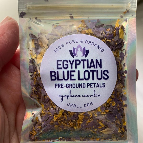 Triple Lotus Pre-ground Blend Egyptian Blue Lotus Sacred White Lotus ...