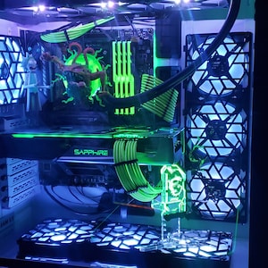 Custom Computer Pc Fan Grill 360mm X 120mm Black Lasercut Acrylic - Etsy