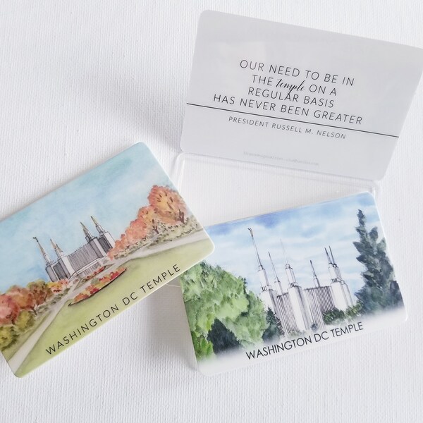 Washington DC Temple Recommend Holder, Lds Temple Gift, Lds Gifts for ...
