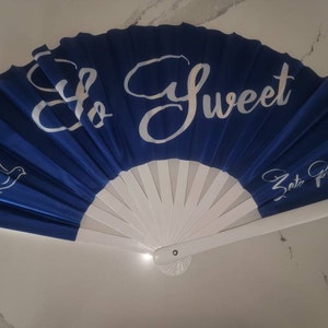 Alpha Kappa Alpha Large Hand Fan Oh so Pretty Pinkies and Pearls AKA ...