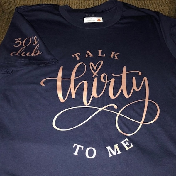 Thirty Birthday Svg, 30th Birthday Svg for Cricut, Silhouette Cameo ...