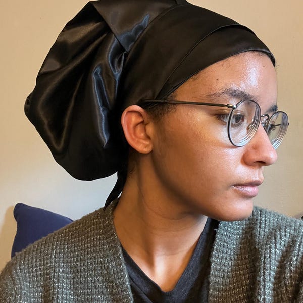 Satin Lined Shower Bonnet- Shower Cap-extra Large- Jumbo - XLG Bath Spa ...