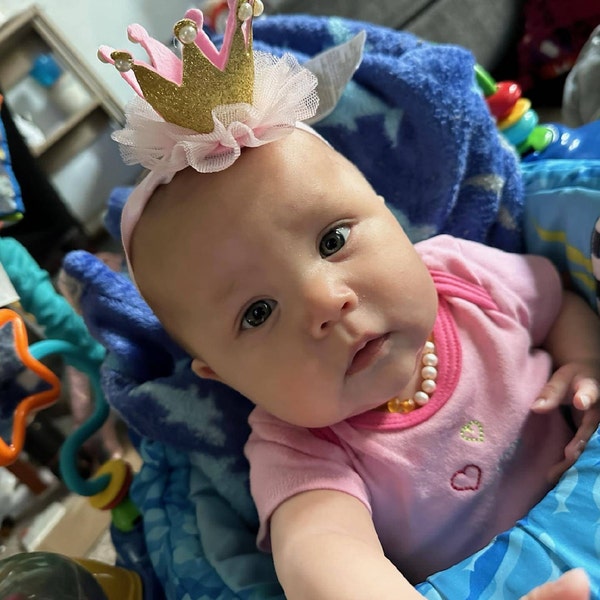 Newborn Crown,1st Birthday Crown, Baby Headbands, Newborn Baby Crown ...