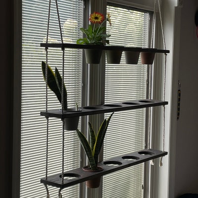 Hanging Plant Shelf Window Garden Shelves Tiered Plant Shelf Window ...