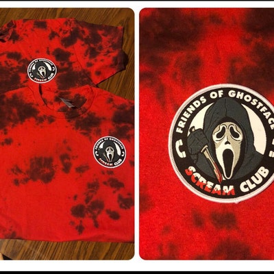 PATCH SCREAM / GHOSTFACE Fan Club Badge woven Horror Movie Ghost Face ...