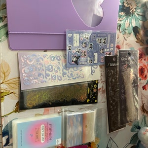 Kawaii Cute Pink ID Photocard Holder Badge Holder With Flower - Etsy