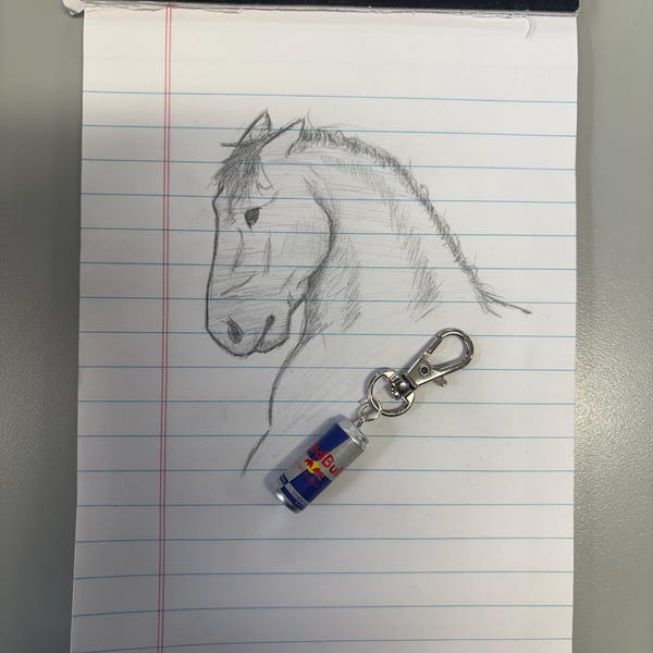 Redbull Bridle Charm - Etsy