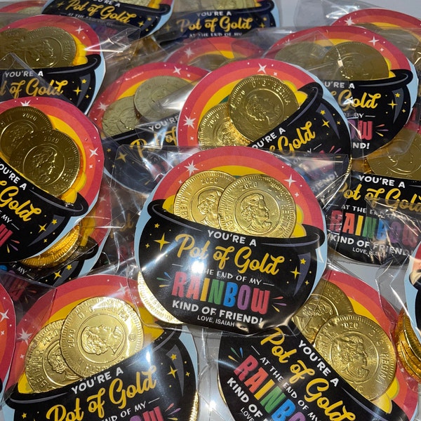 Pot of Gold Treat Bag, St. Patrick's Day Treat Bag, St. Patrick's Day ...