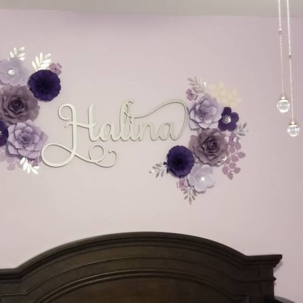 Last Name Wood Sign Leaving Room Decor Name Wall Hanging Sparkle ...