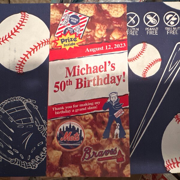 Cracker Jack Labels, Custom Cracker Jack Stickers for Birthdays ...