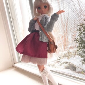 Skinny Dress in Shiny Pearl Color for Pullip Blythe Obitsu | Etsy