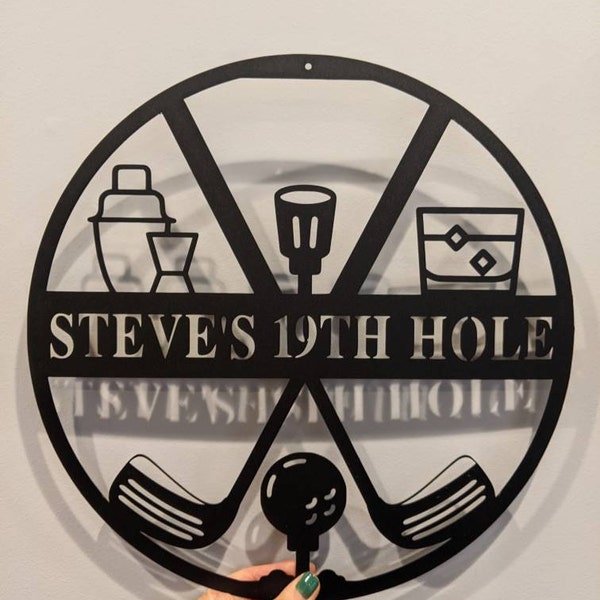 Personalized Golf Sign, Personalized Golf Decor, Golf Wall Art, 19th ...