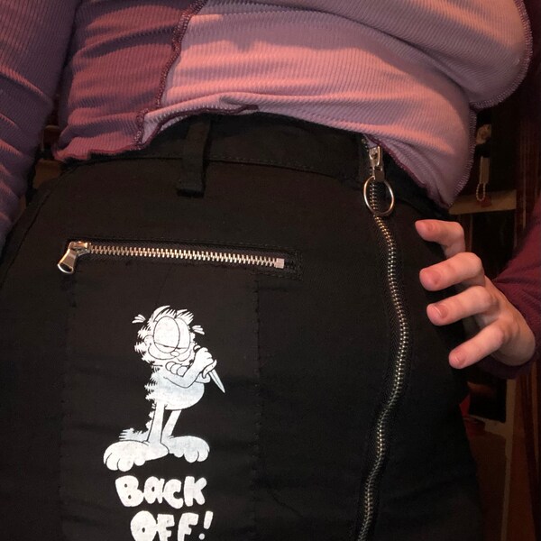 BACK OFF PATCH Sure Why Not Use This Amusing Cartoon Cat as an Icon for ...