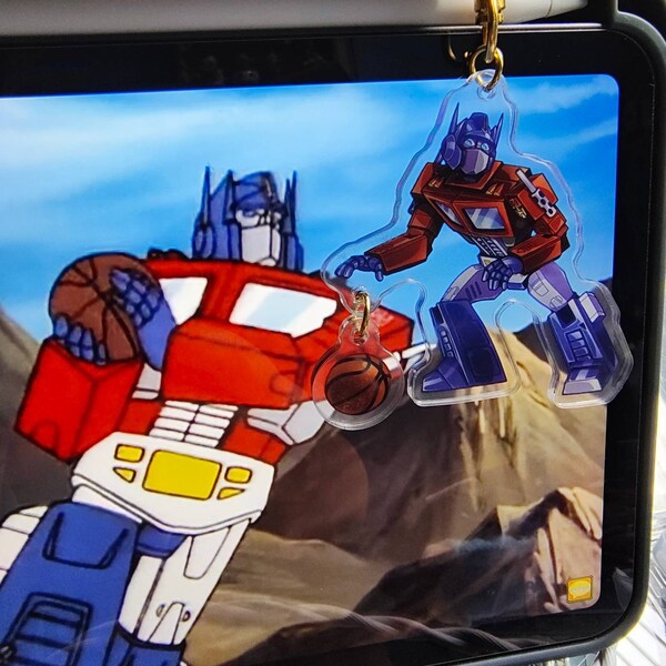 Optimus Prime Basketball Keychain - Etsy